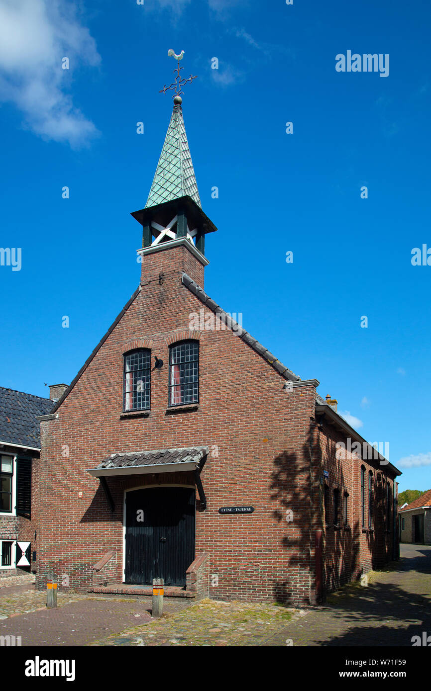 Little church in historic Dutch city Sloten, Friesland Stock Photo - Alamy