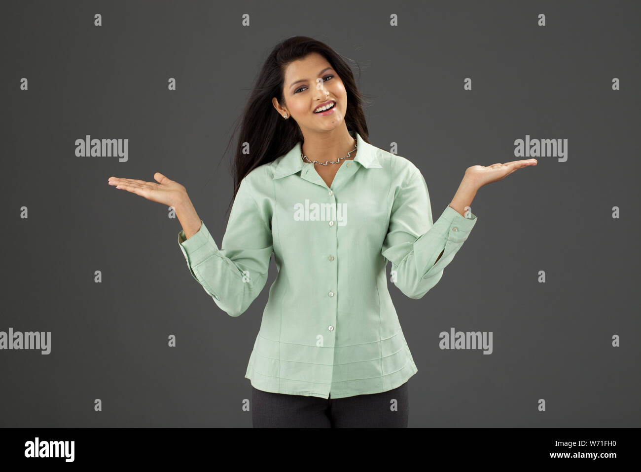Woman open hand outstretched arm hi-res stock photography and images ...