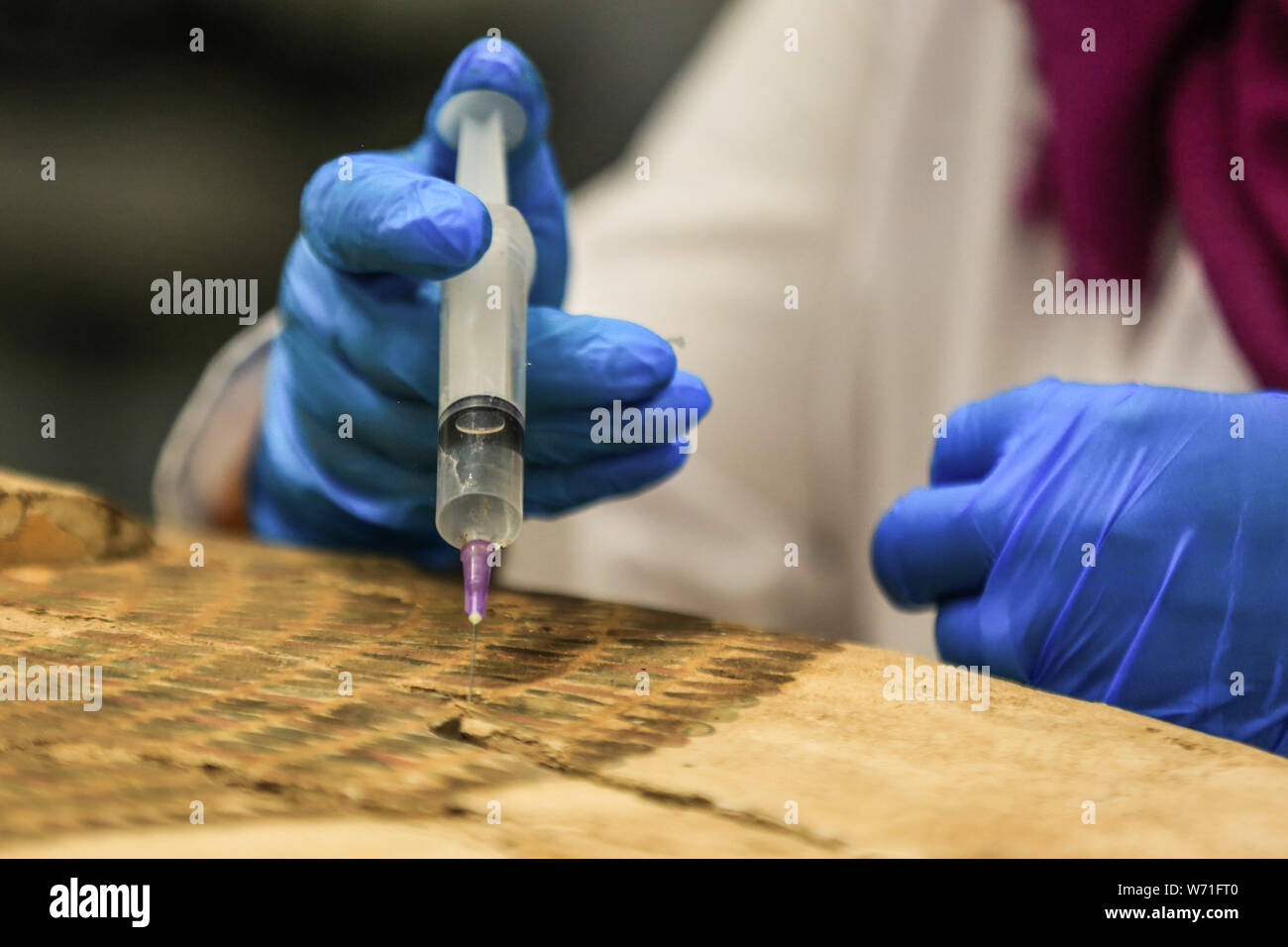 The grand egyptian museum restoration hi-res stock photography and ...
