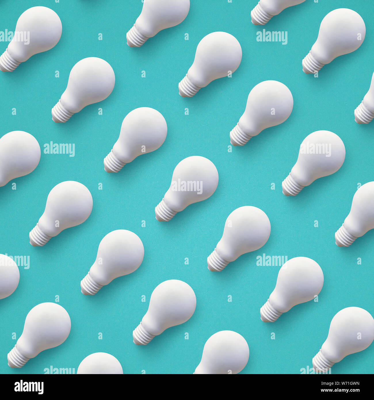 Set of white lightbulb on color background.ideas creativity concepts ...