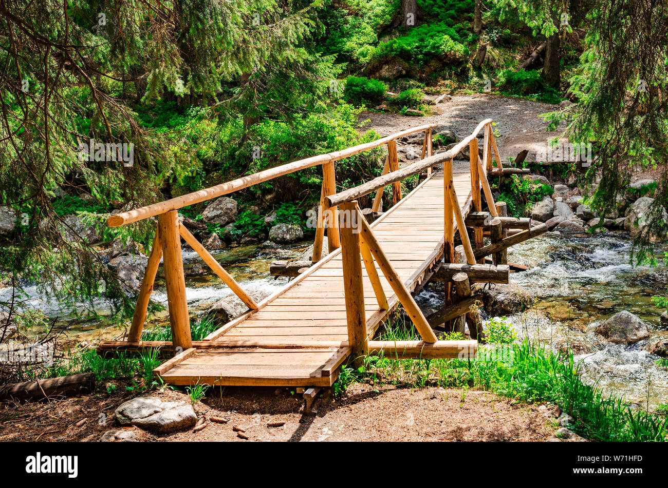 Rope Bridge Over Rocks High Resolution Stock Photography and Images - Alamy