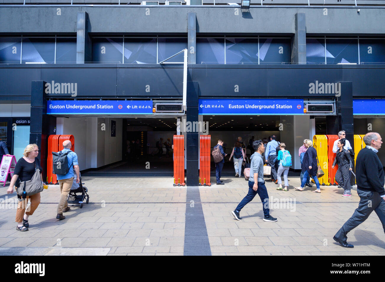 New pedestrian entrance to Euston Underground station Stock Photo - Alamy
