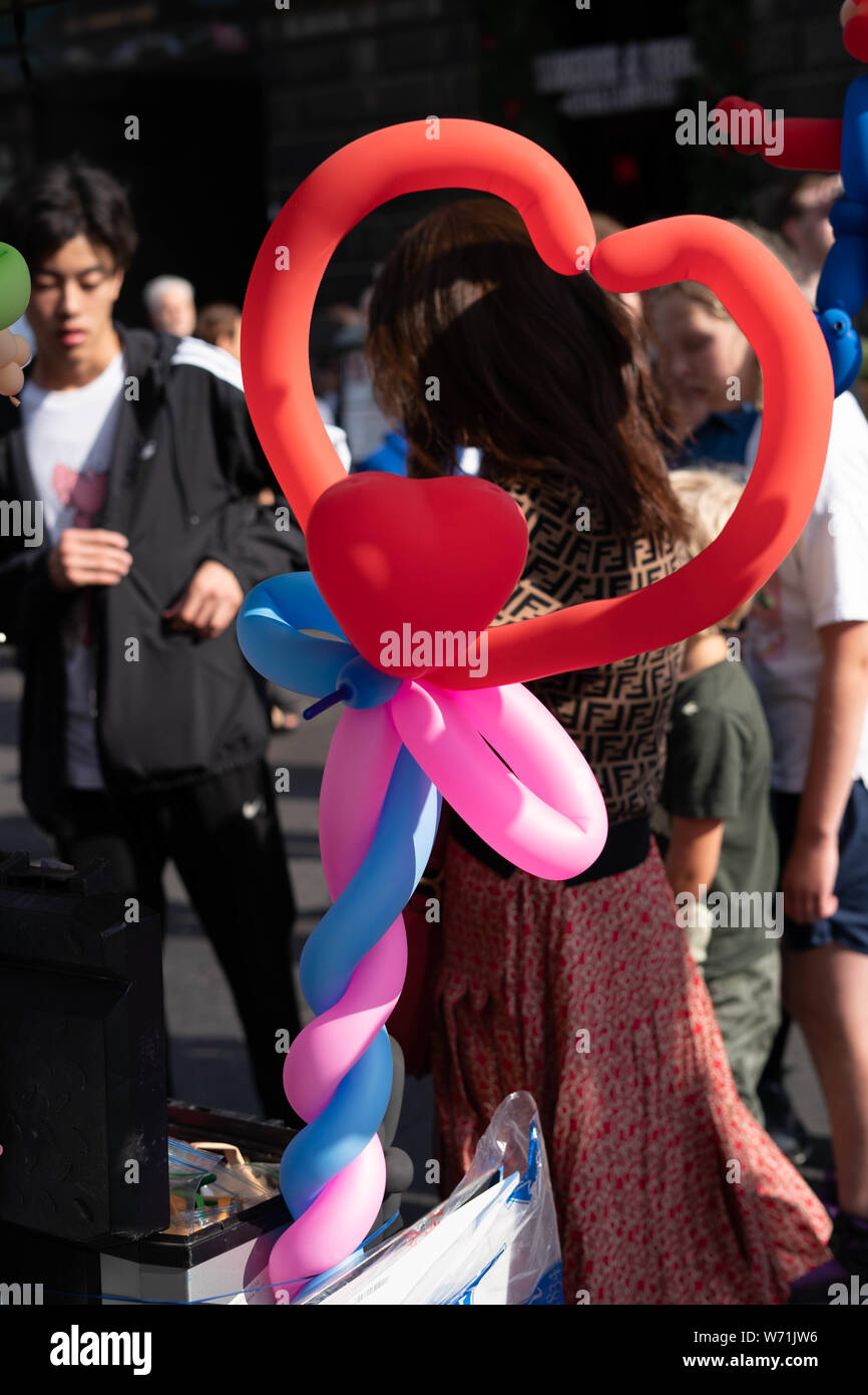 balloon moderls on the royal mile edinburgh Stock Photo - Alamy