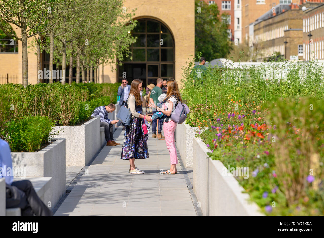 Chelsea Barracks landscape, London Stock Photo - Alamy