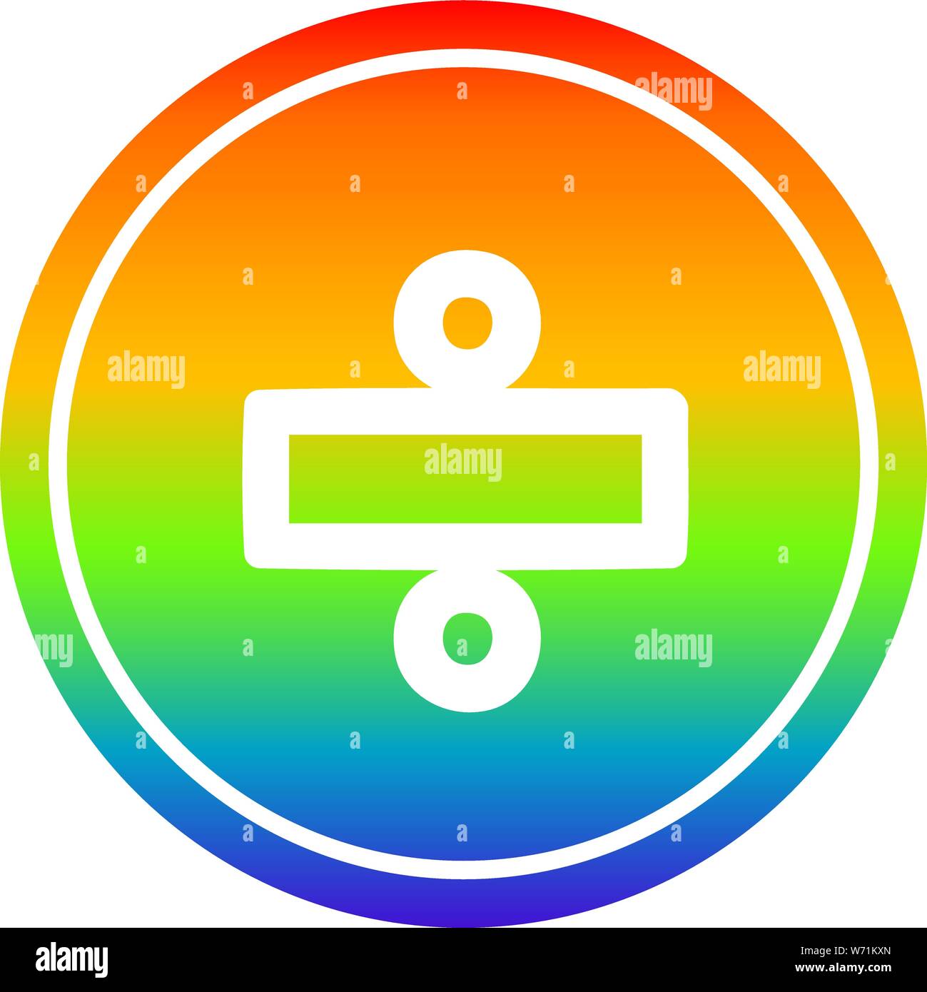 Colorful Division Symbol