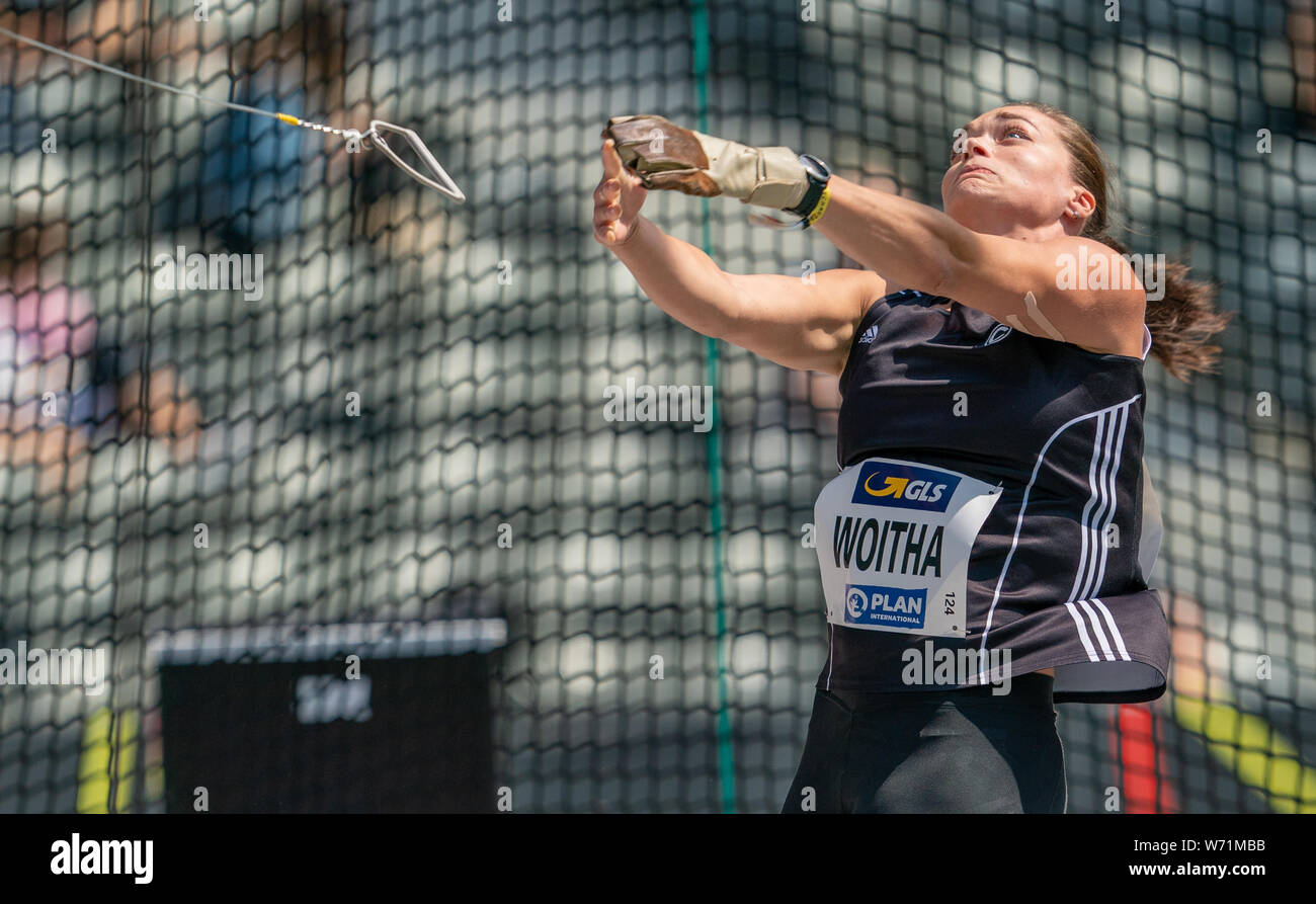 Berlin, Germany. 04th Aug, 2019. Athletics: German Championships in the ...