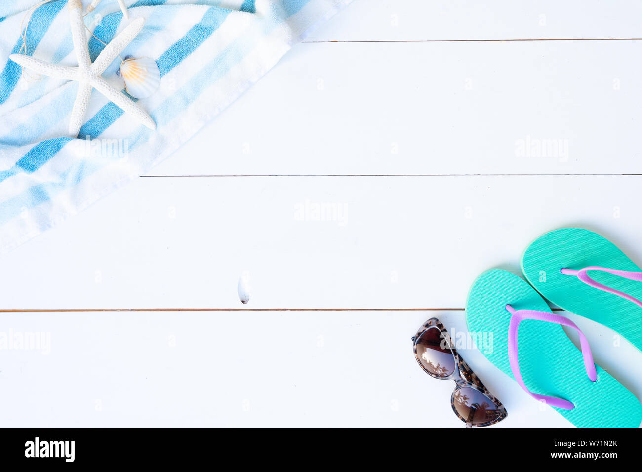 Summer flat lay scenery Stock Photo - Alamy