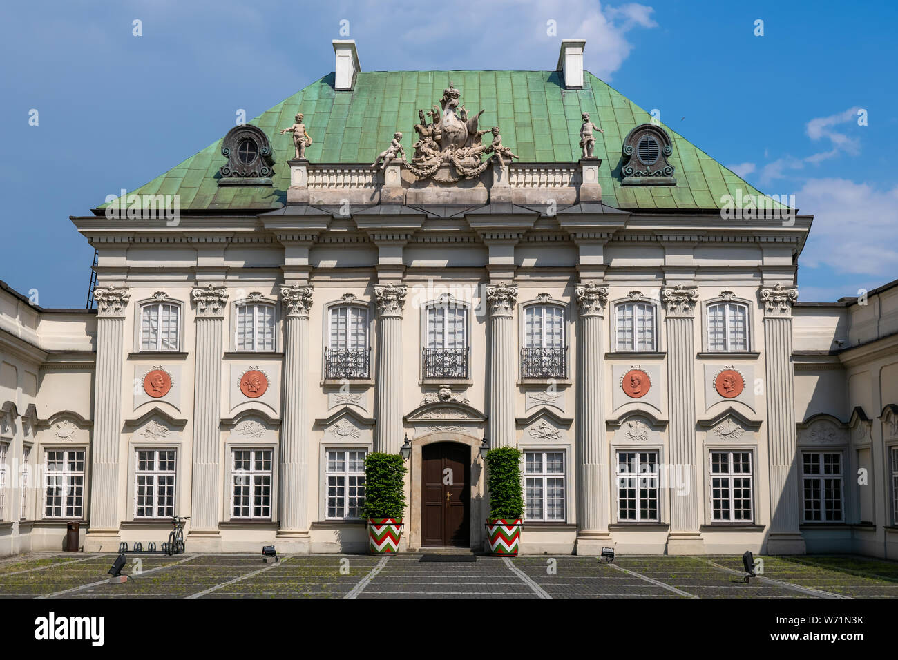Copper-Roof Palace (Palac Pod Blacha) in Warsaw, Poland, 18th century ...