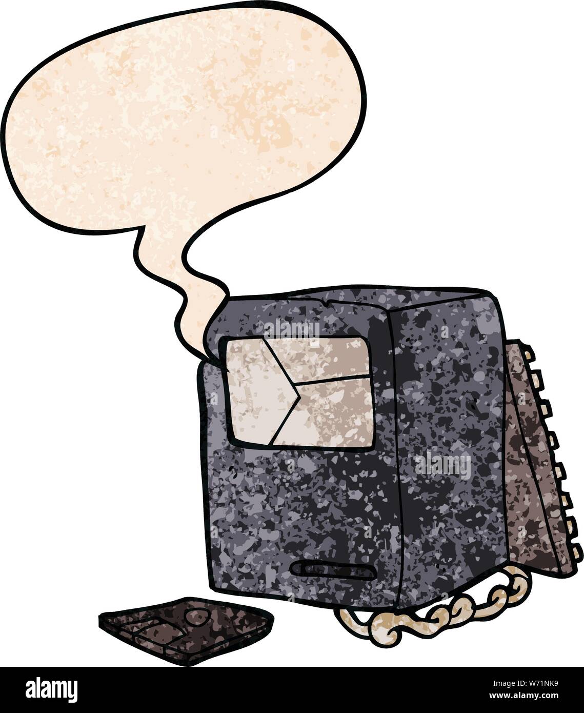 Freehand drawn cartoon old computer hi-res stock photography and images ...