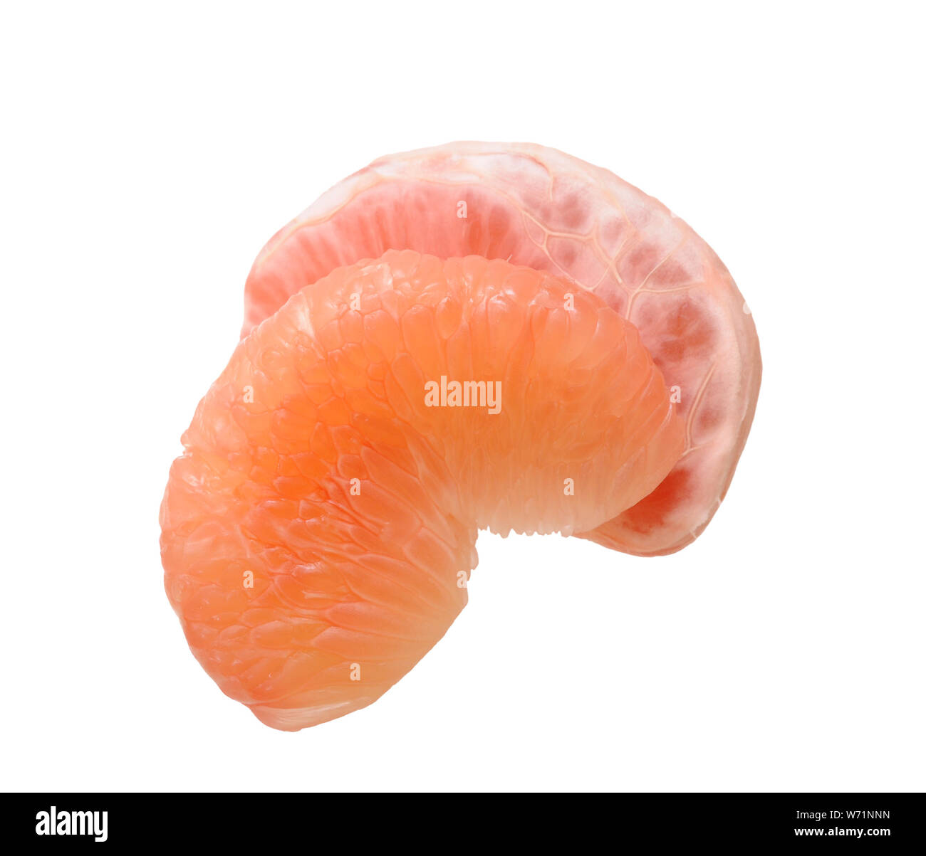 peeled pomelo isolated on white background Stock Photo - Alamy