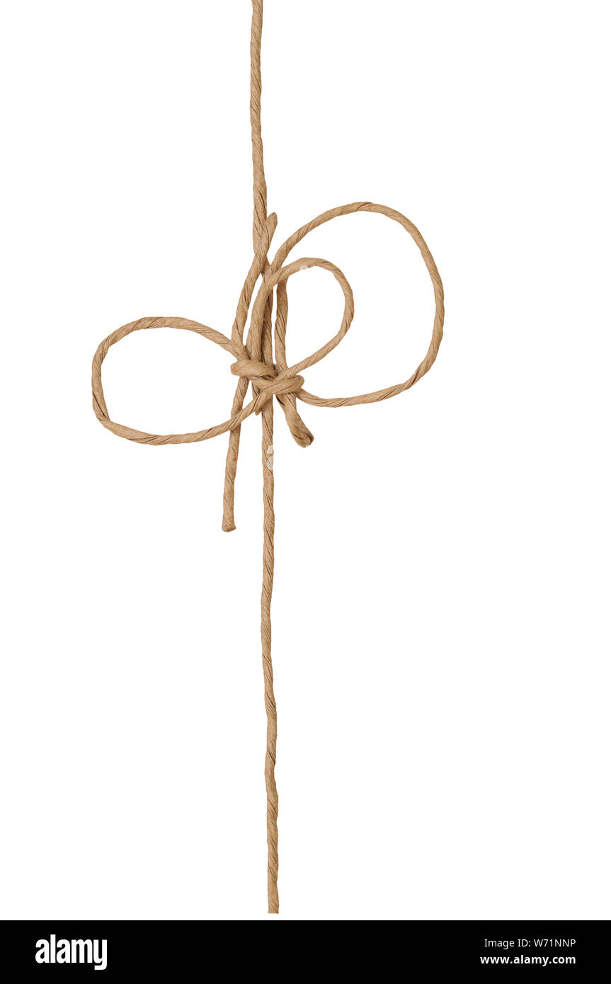 paper knot isolated on white Stock Photo - Alamy