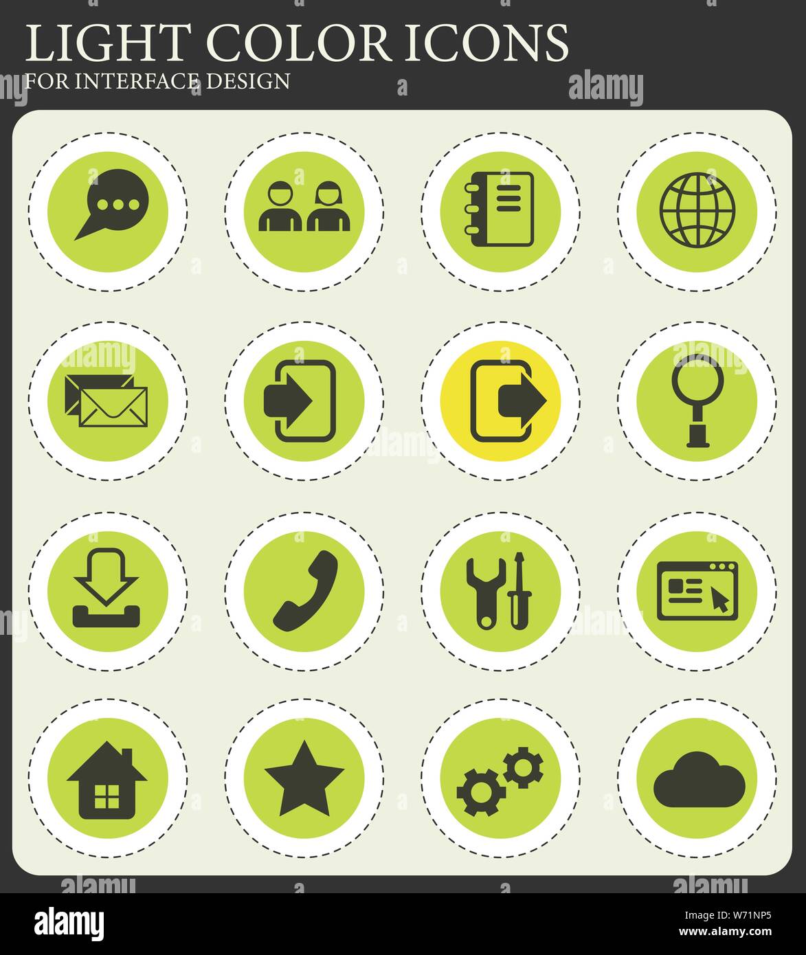 web tools vector icons for web and user interface design Stock Vector ...