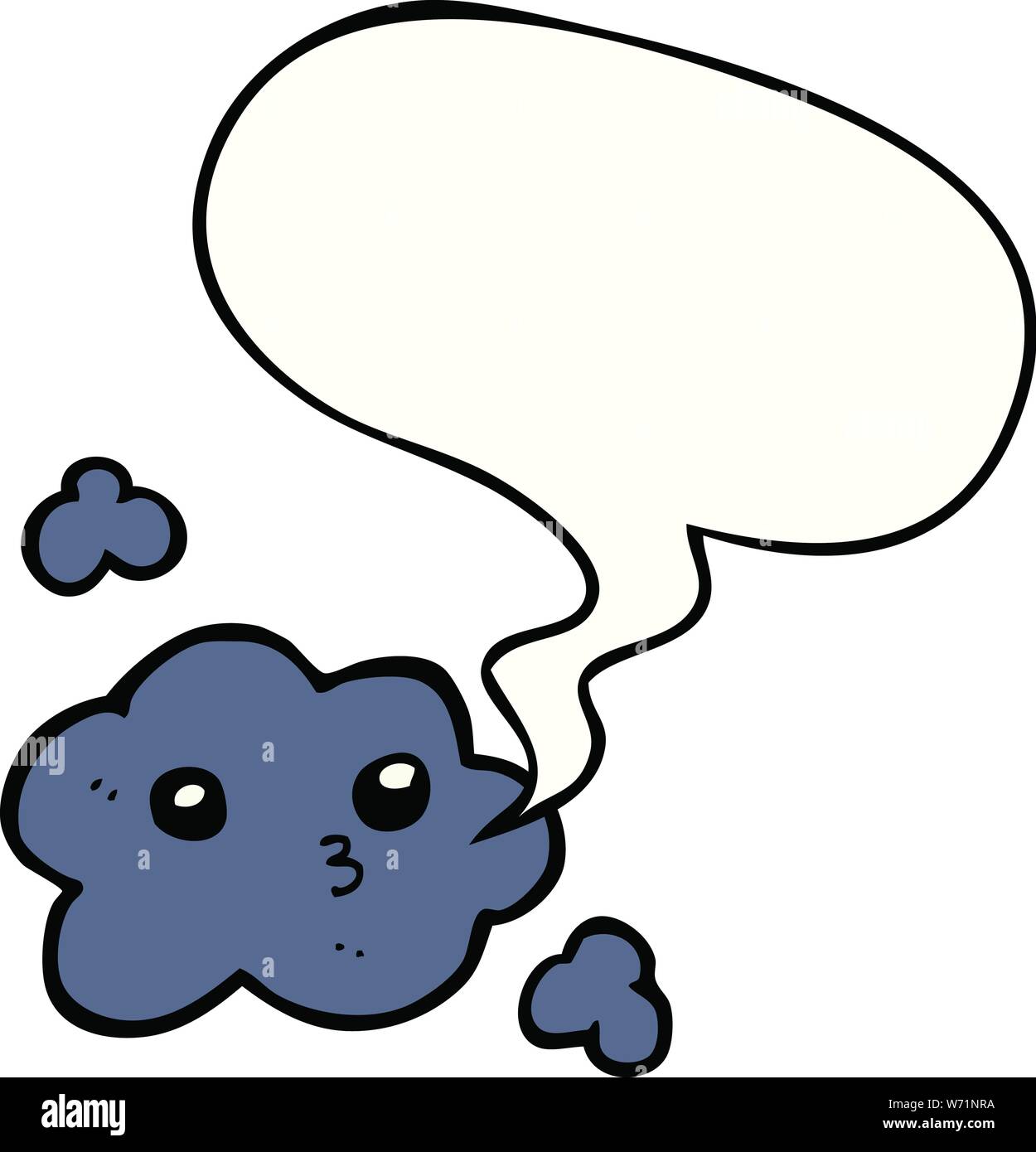 cute cartoon cloud with speech bubble Stock Vector Image & Art - Alamy