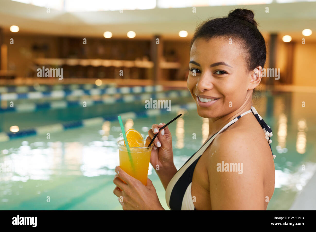 Swimming in hotel indoor swimming pool hi-res stock photography and ...
