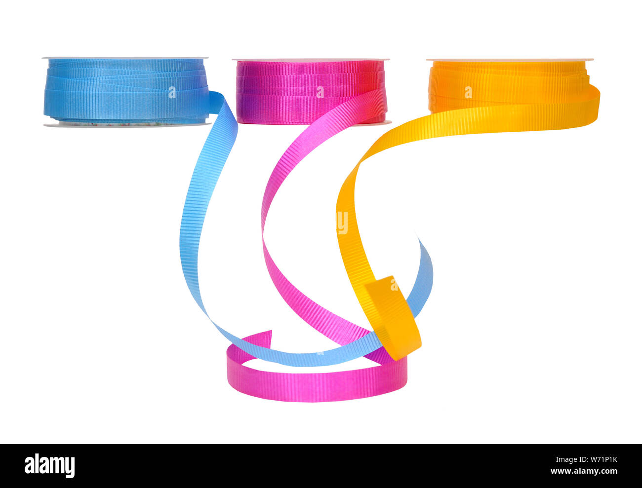 Rolls of ribbon Cut Out Stock Images & Pictures - Alamy