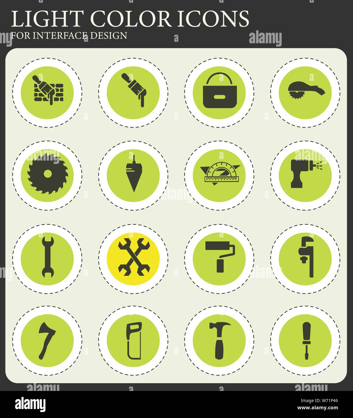 Work tools icons set Stock Vector Image & Art - Alamy