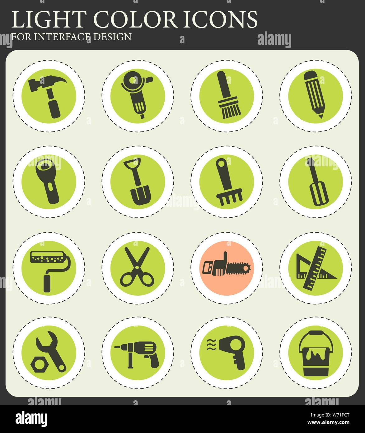 work tools icon set Stock Vector Image & Art - Alamy