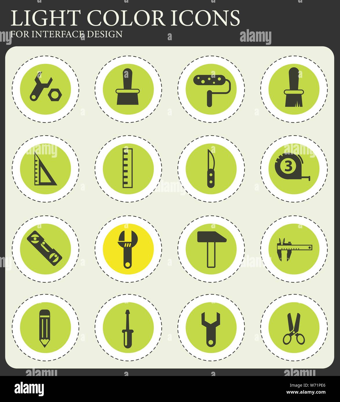 work tools icon set Stock Vector Image & Art - Alamy