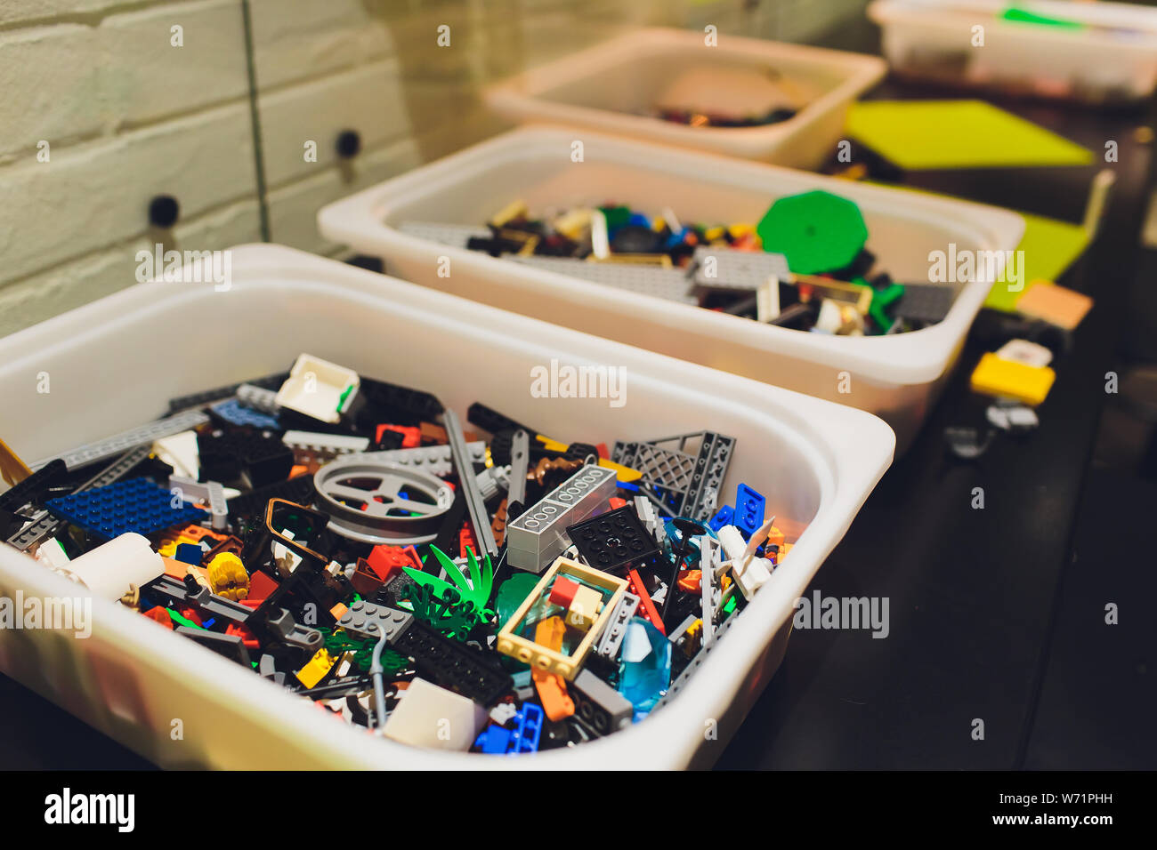Plastic kid toys mess hi-res stock photography and images - Alamy
