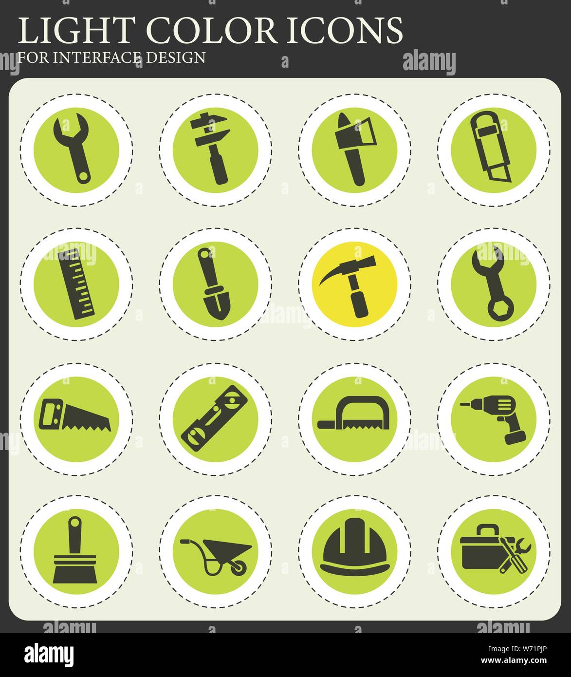 work tools icon set Stock Vector Image & Art - Alamy