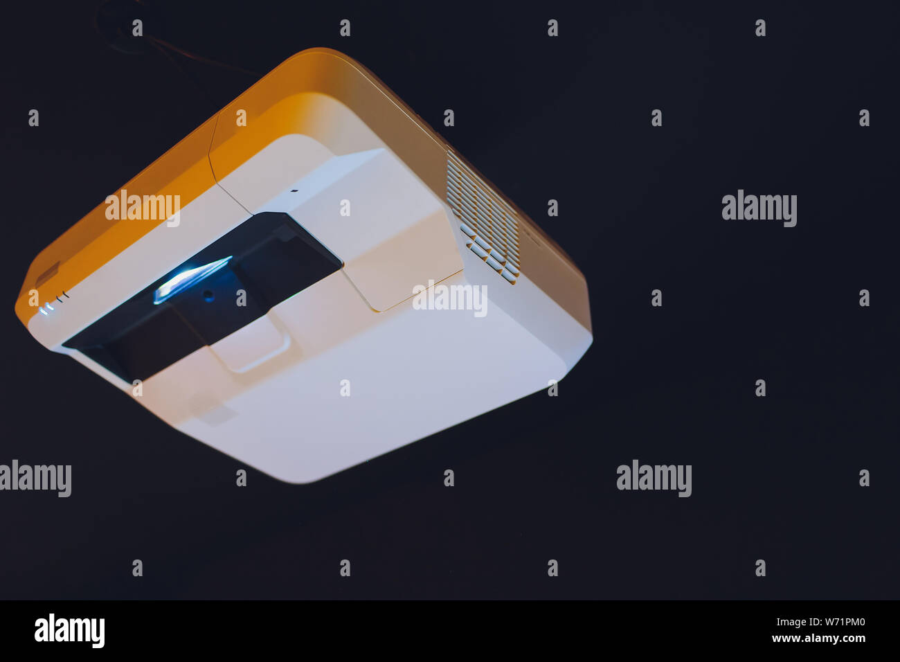 Projector in office room ready for presentation Stock Photo - Alamy