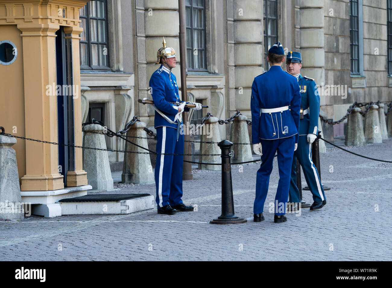 Royal Guards (Högvakten) casual / relaxing, King of Sweden's cavalry ...