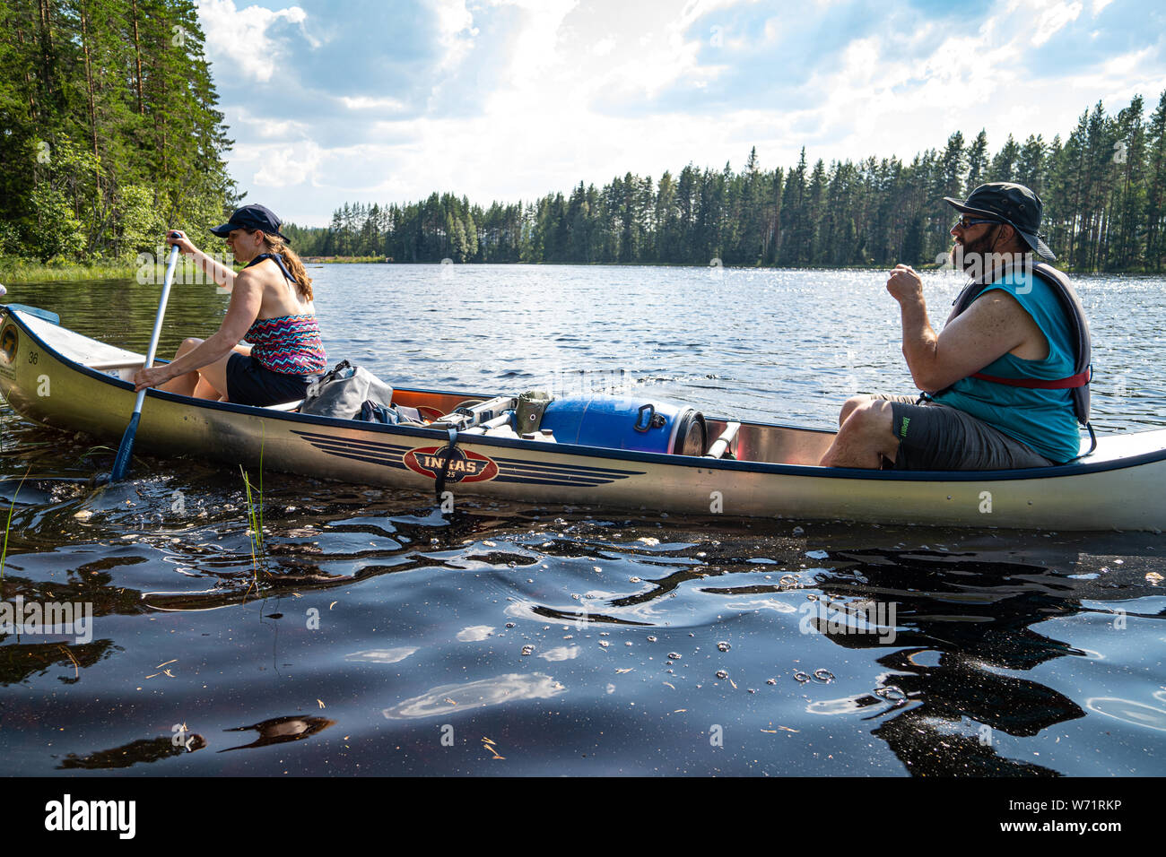 Grumman canoe aluminium hi-res stock photography and images - Alamy