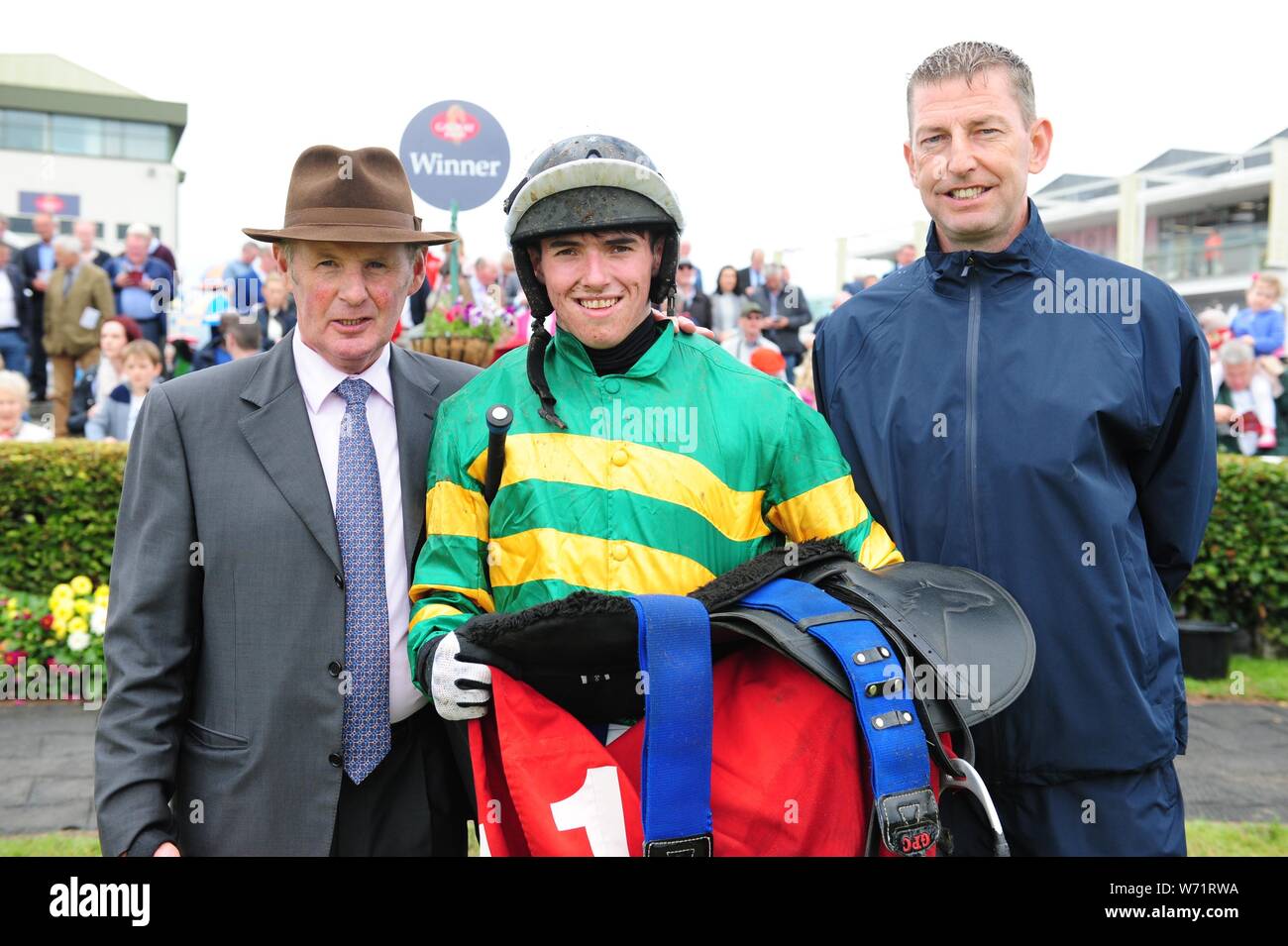 Frank Berry (left), Darragh O'Keeffe (centre) and Gavin Cromwell after ...