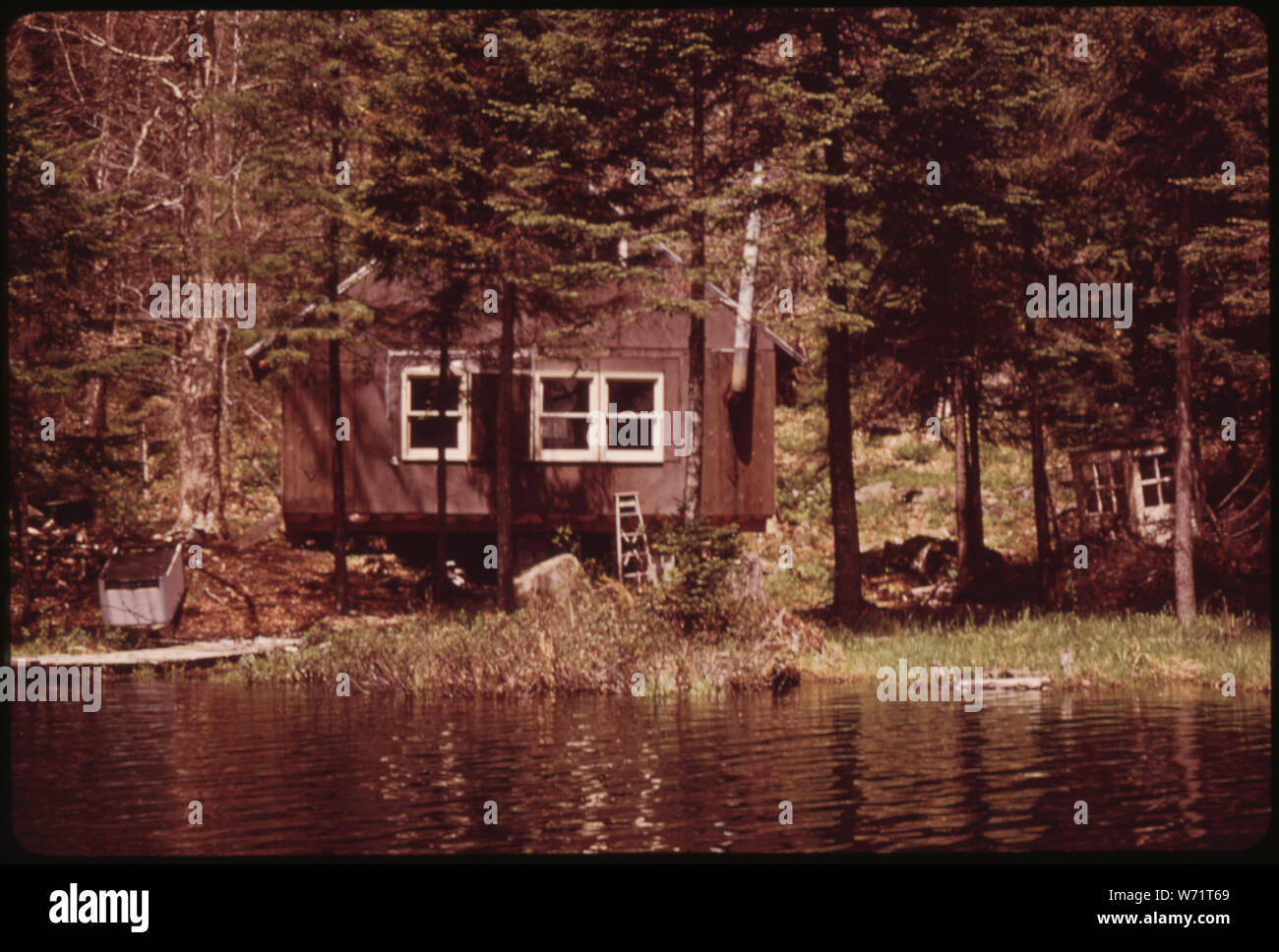 A TAR-PAPER CAMP--EXAMPLE OF UNREGULATED BUILDING, WITHOUT REGARD TO ...