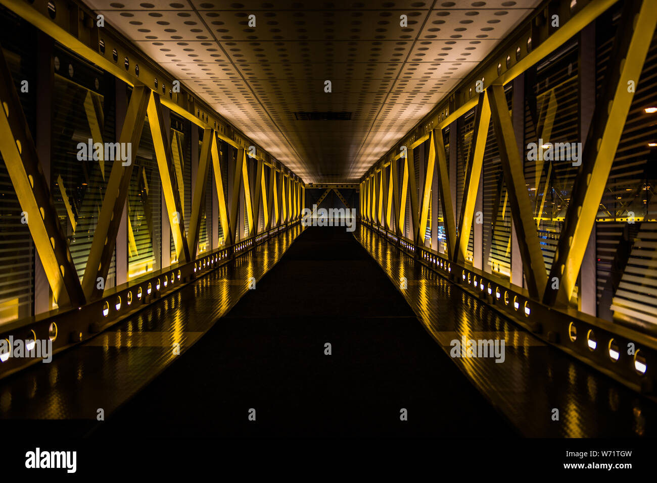 Chicago pedway section from 300 E Randolph street Stock Photo - Alamy