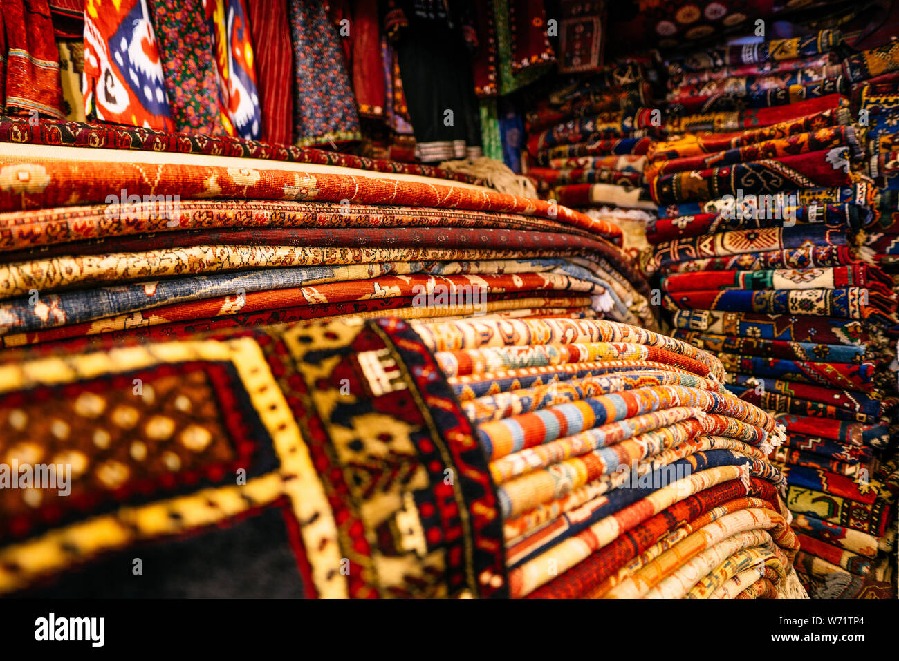Carpet shop in Goreme, Cappadocia, Turkey. Textures details Stock Photo ...