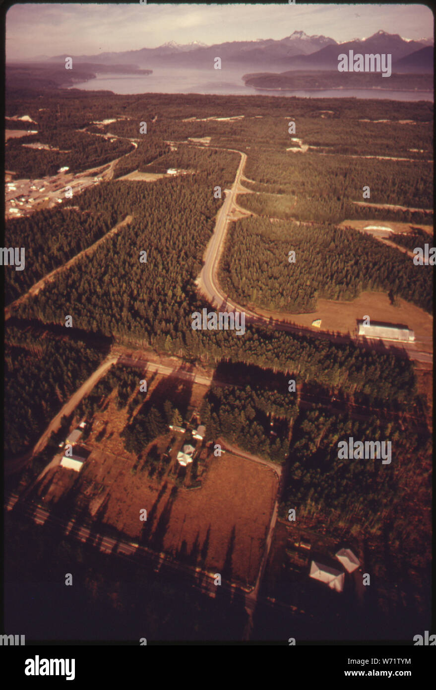 AERIAL VIEW LOOKING SOUTHWEST WITH CLEAR CREEK ROAD NORTH OF THE NAVY'S ...