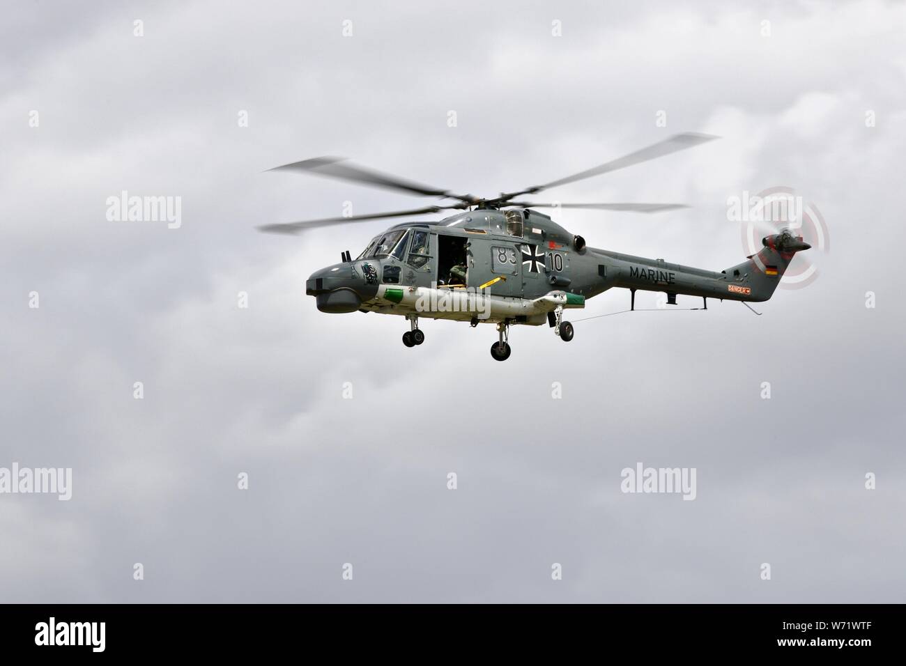 German Navy Sea Lynx Mk88 arriving at the 2019 Royal International Air ...