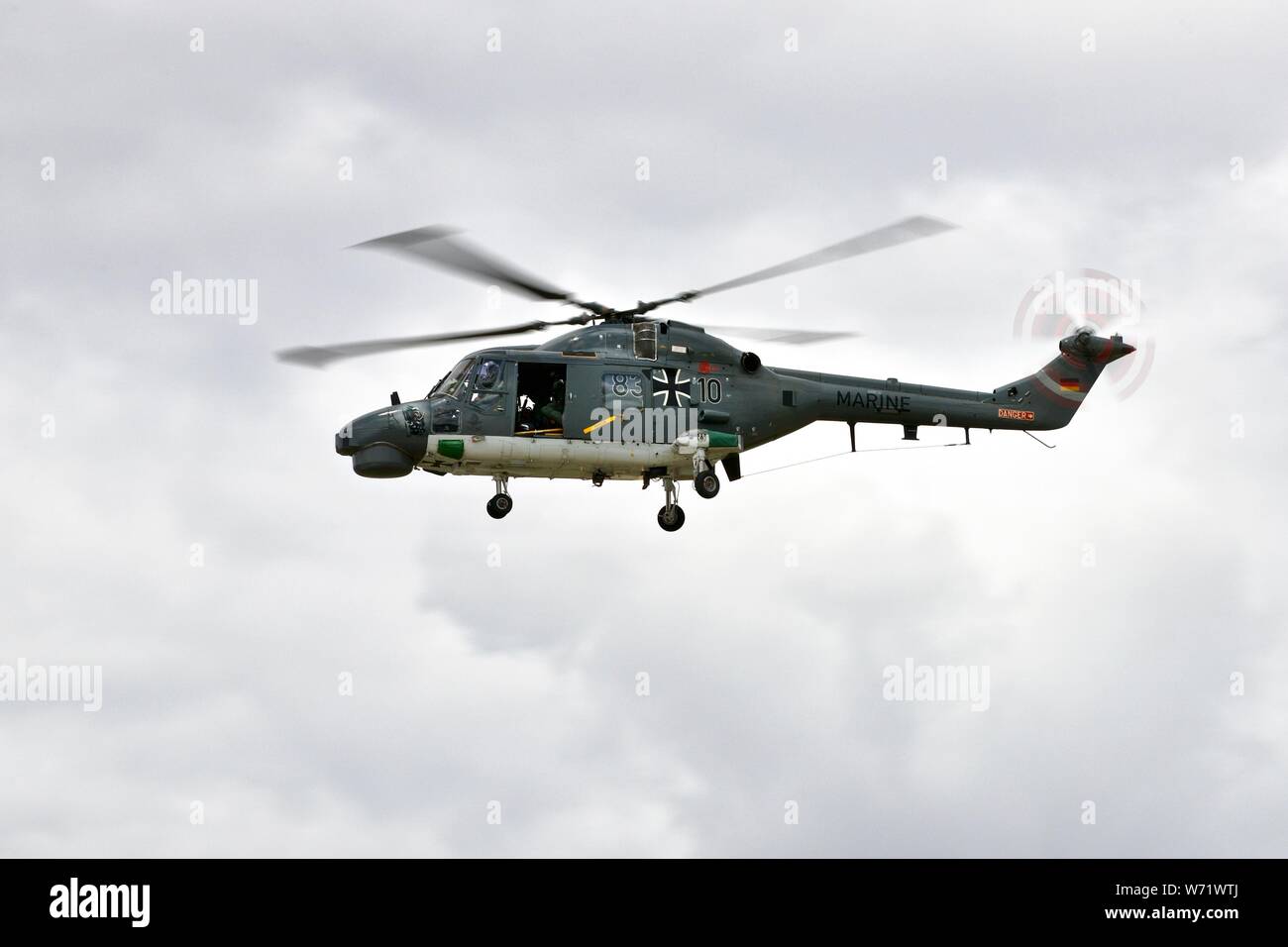 German Navy Sea Lynx Mk88 arriving at the 2019 Royal International Air ...