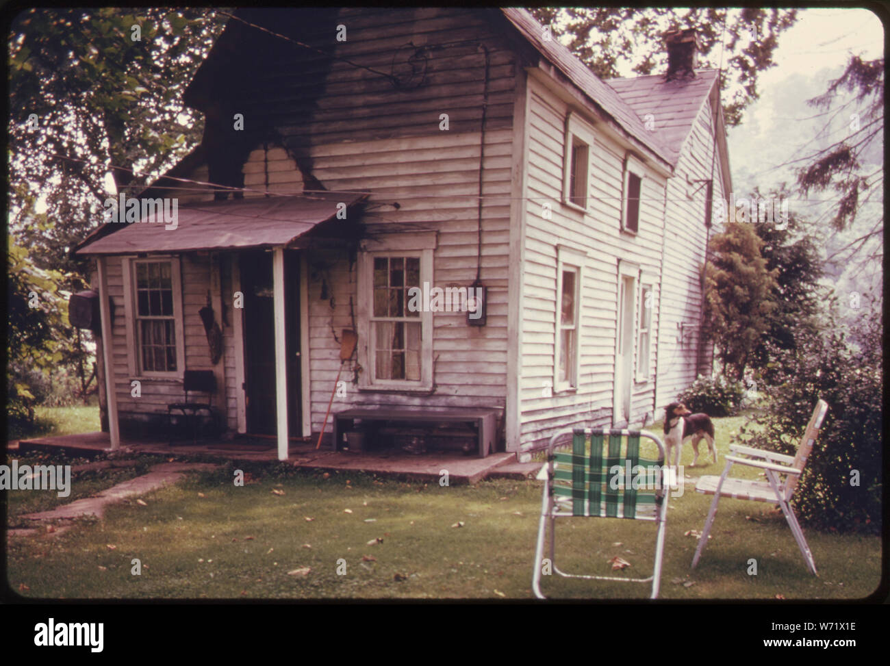 AN OLDER HOME, BUILT IN THE 1850'S, OFF ROUTE #800 Stock Photo - Alamy