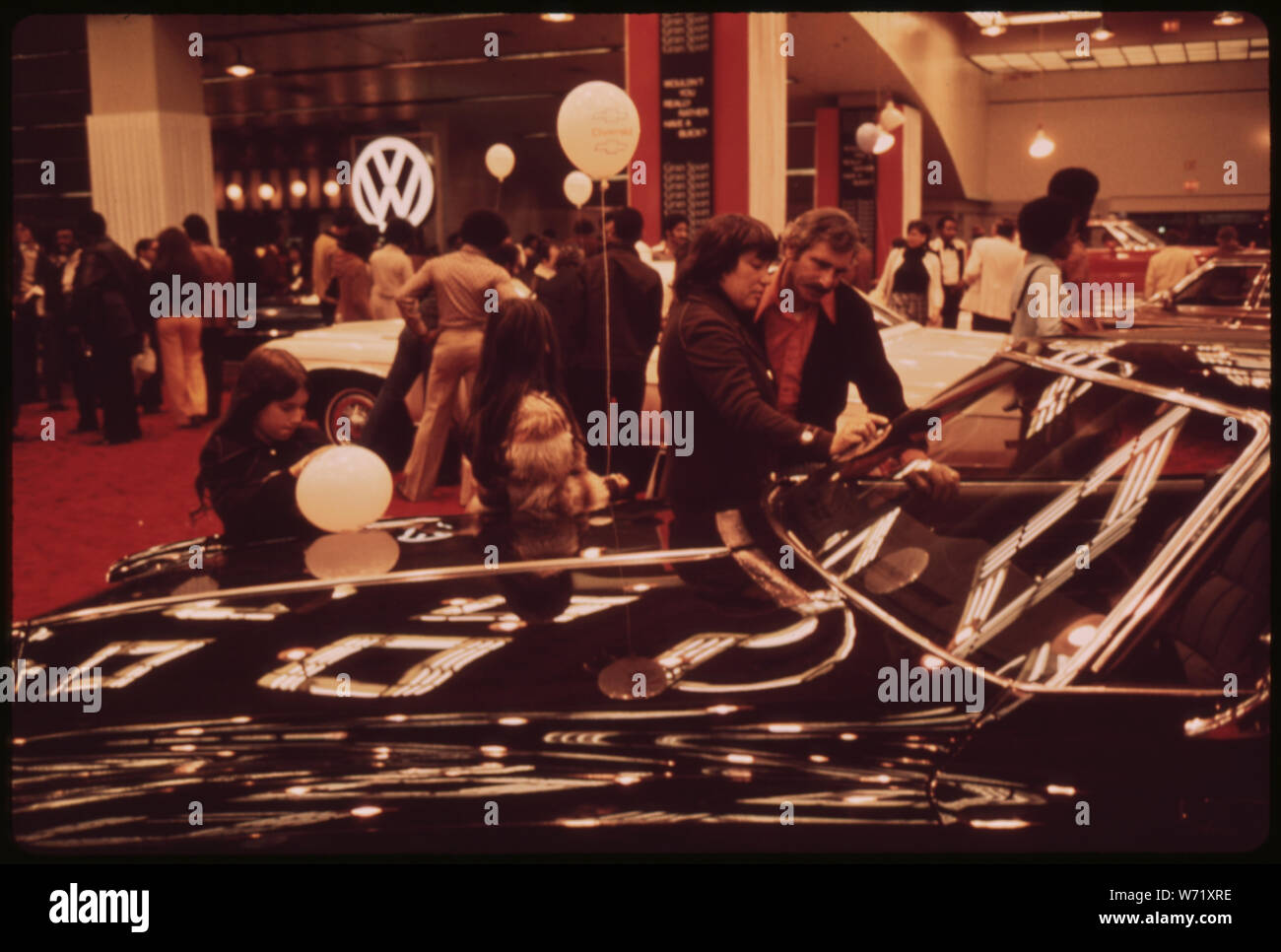 AUTOMOBILE SHOW AT THE NEW YORK COLISEUM AT COLUMBUS CIRCLE IN MIDTOWN ...