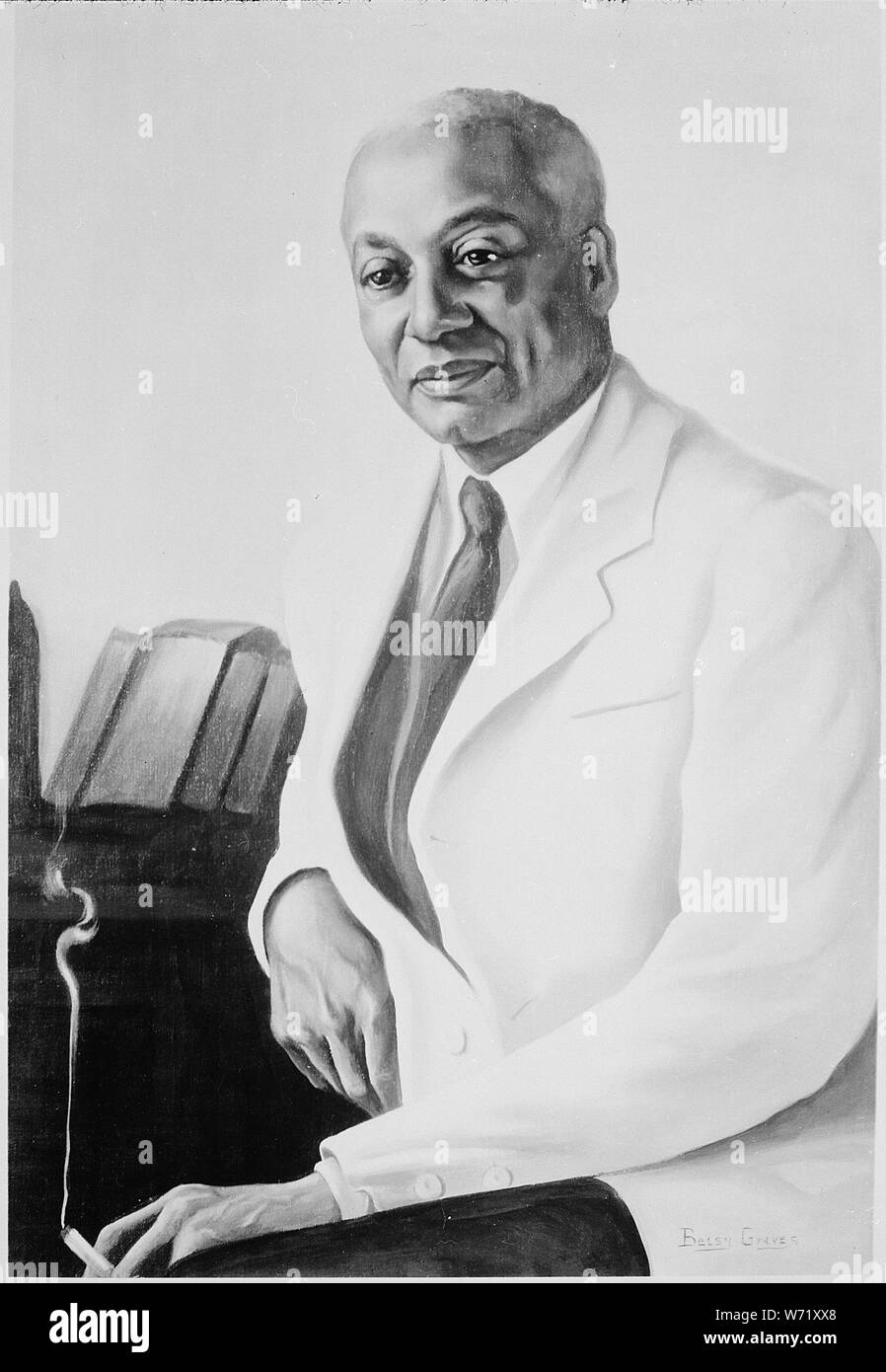 Alain Locke; General notes: Painting Stock Photo - Alamy