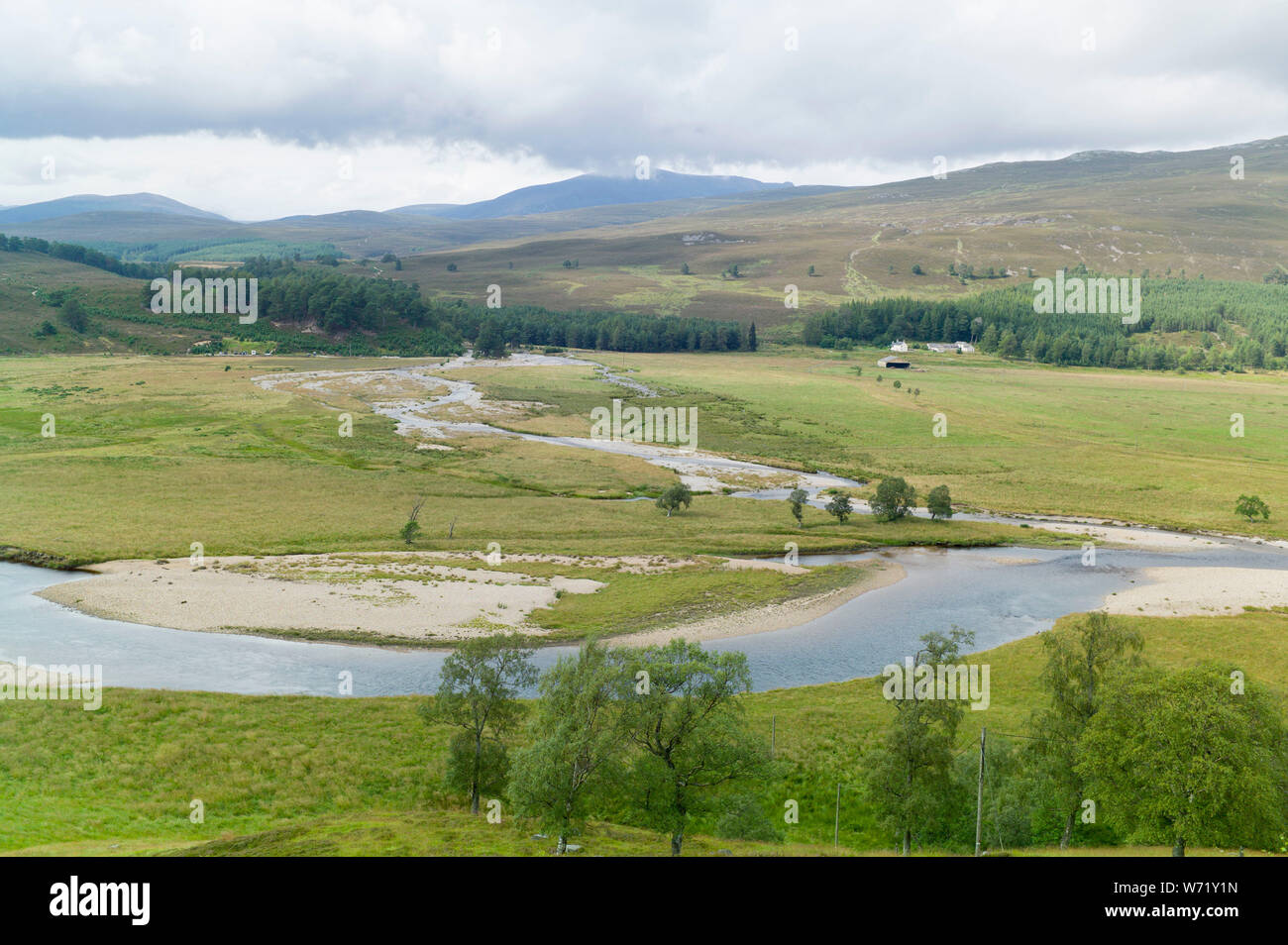 Confluence of Quoich Water into the River Dee, Marr Lodge Estate ...