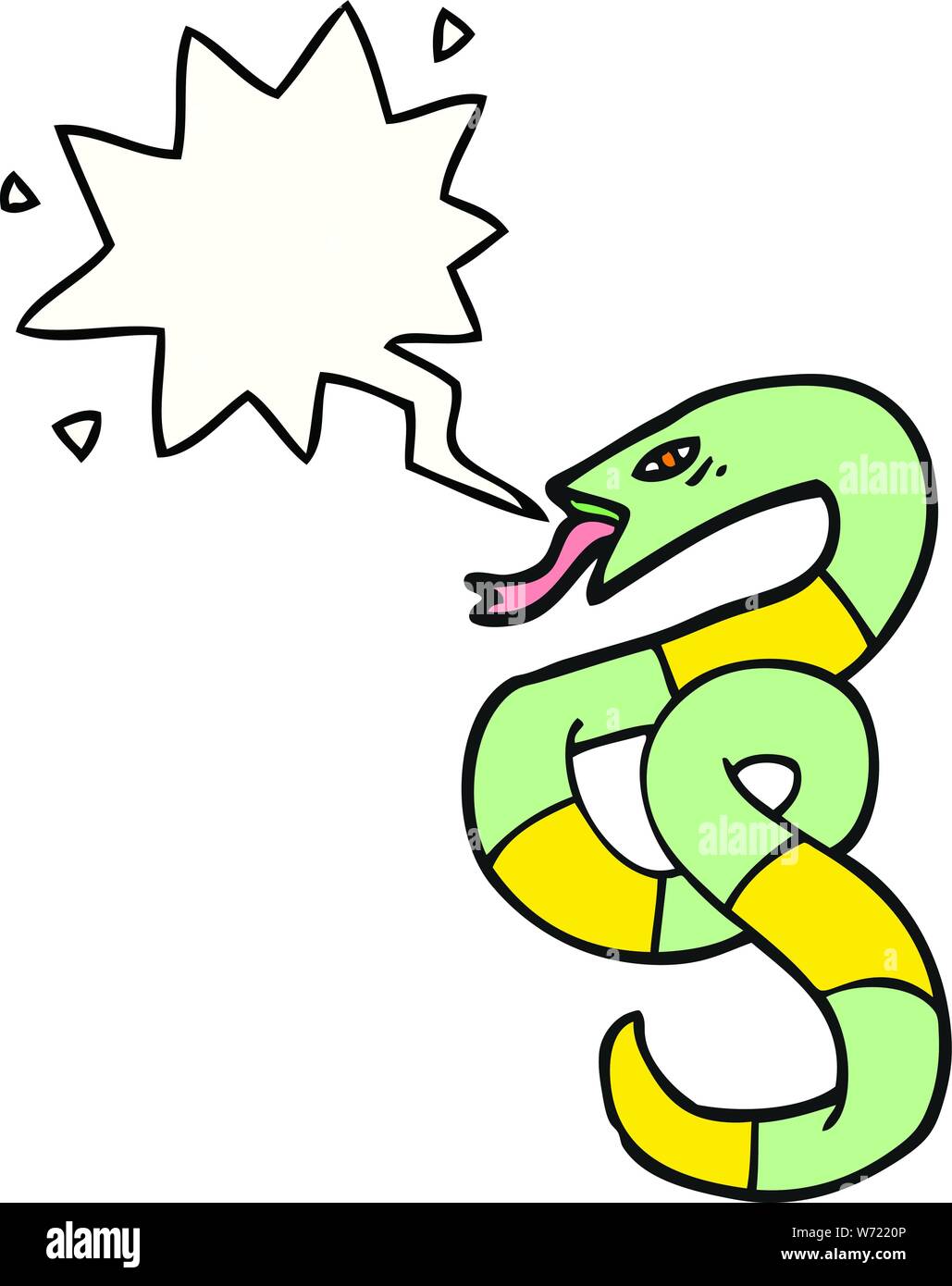 Serpent speaking Stock Vector Images - Alamy