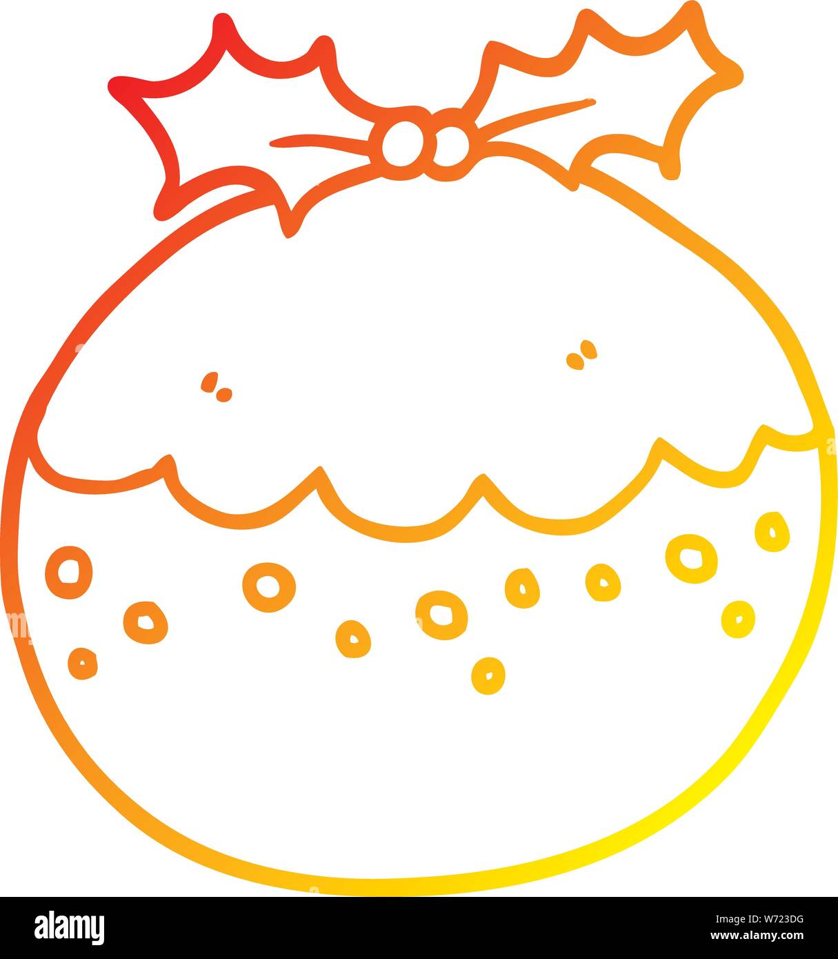 Christmas pudding line drawing hi-res stock photography and images - Alamy
