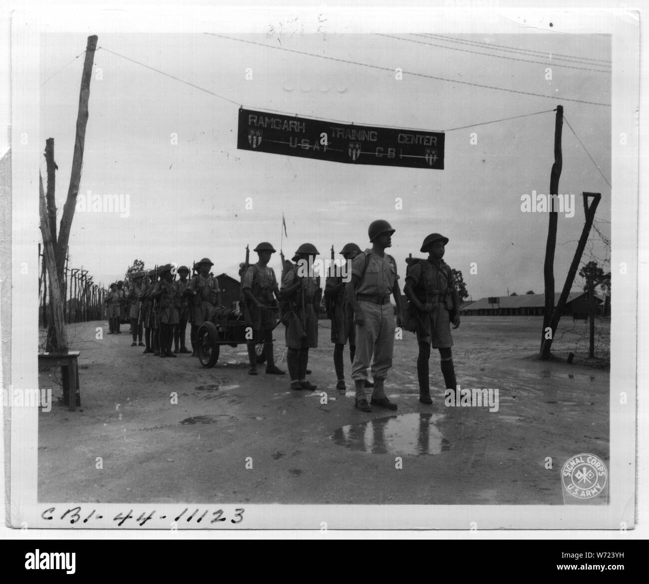Chinese mortar regiment going through entrance to Ramgarh Training ...