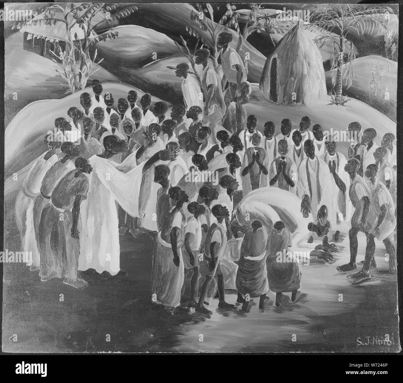 Conversion of Saint Paul; General notes: Cartoon for a mural, oil Stock ...