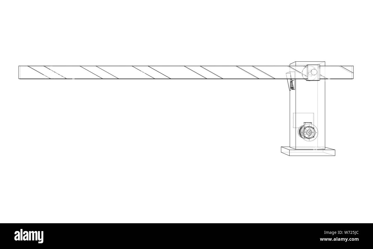 Outline Barrier gate. Vector Stock Vector Image & Art - Alamy