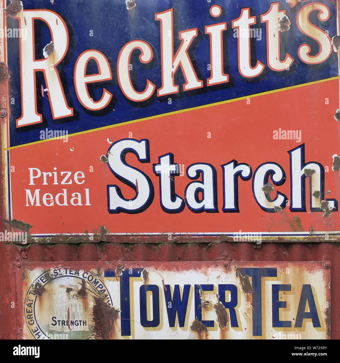 Vintage enamel advertisement plaque hi-res stock photography and images ...