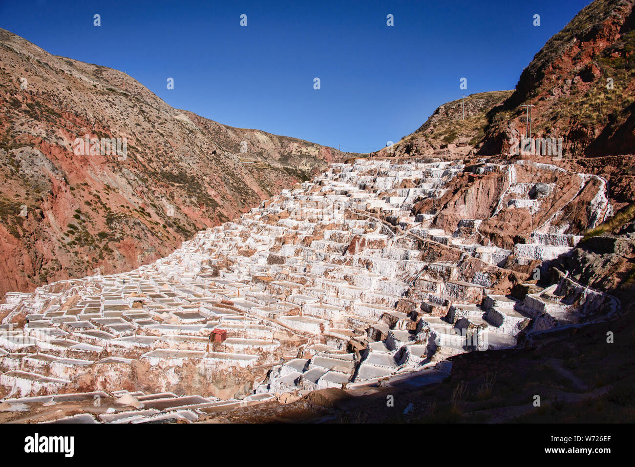 The beautiful salt pans of Maras, Sacred Valley, Peru Stock Photo - Alamy