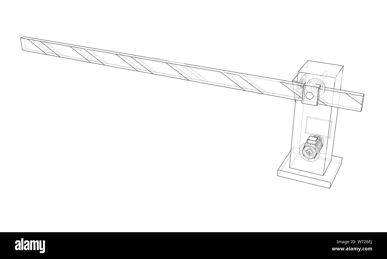 Outline Barrier gate. Vector Stock Vector Image & Art - Alamy