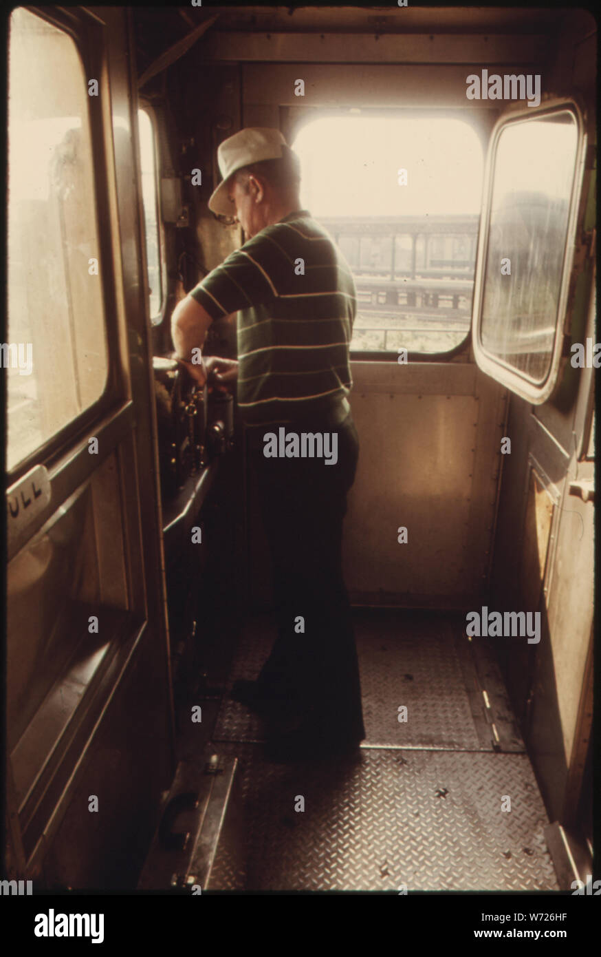 1970s septa train engineer hi-res stock photography and images - Alamy