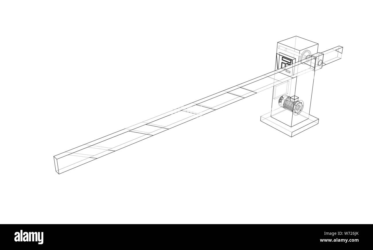 Outline Barrier gate. Vector Stock Vector Image & Art - Alamy