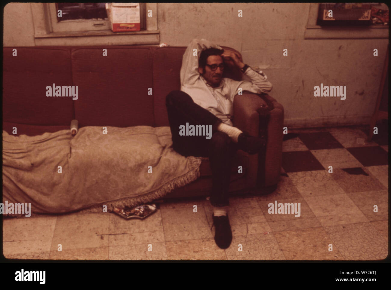 ERNEST WATKINS IN HIS MULKY SQUARE HOME. MR. WATKINS, FATHER OF NINE ...