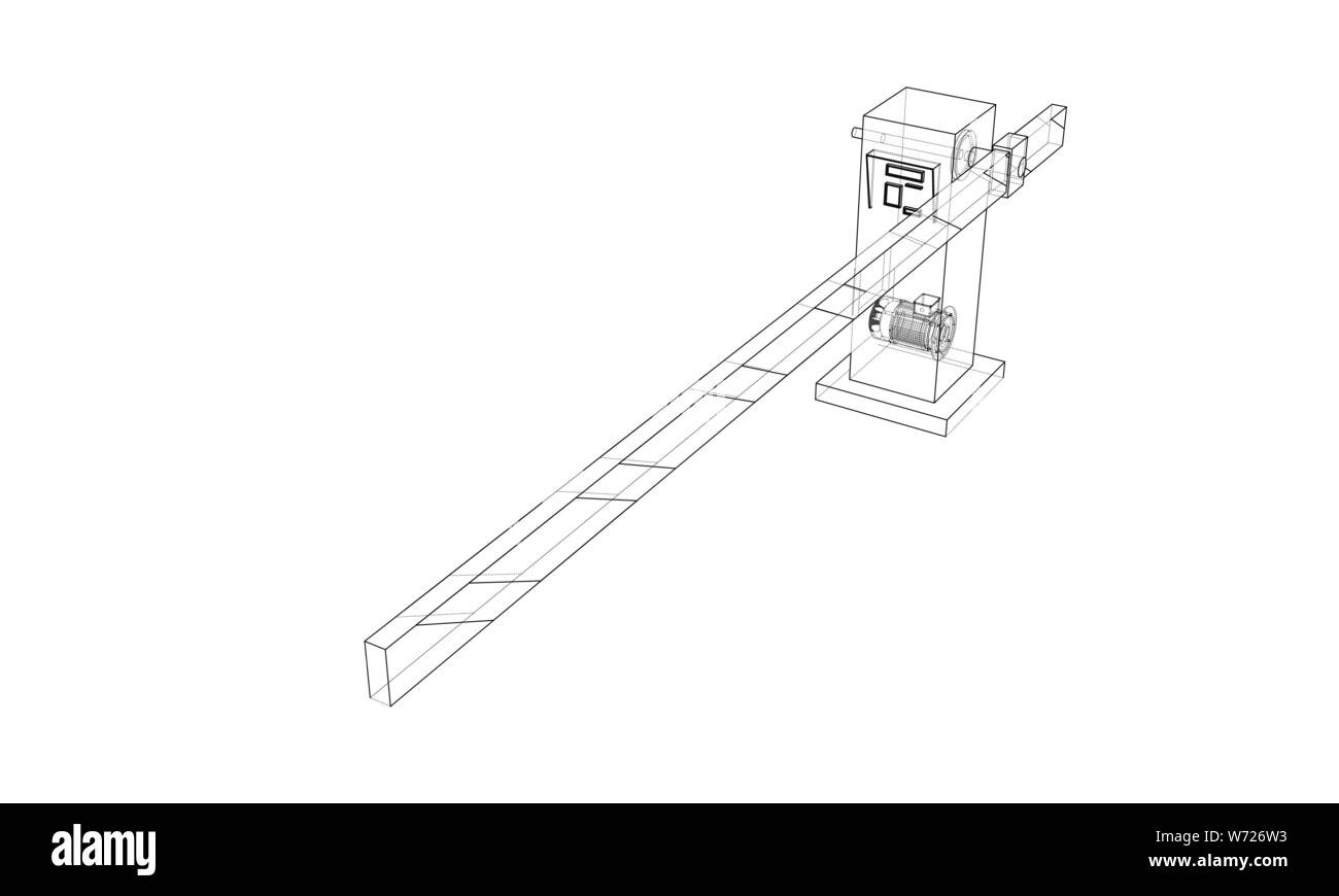 Outline Barrier gate. Vector Stock Vector Image & Art - Alamy